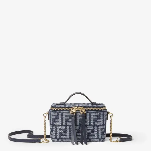 Fendi Ff Jacquard Mini Bag - [blue]